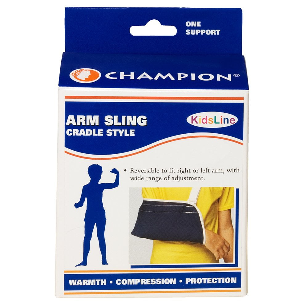 OTC KidsLine Arm Sling, Shoulder Cradle Style Support, Navy, Pediatric ...