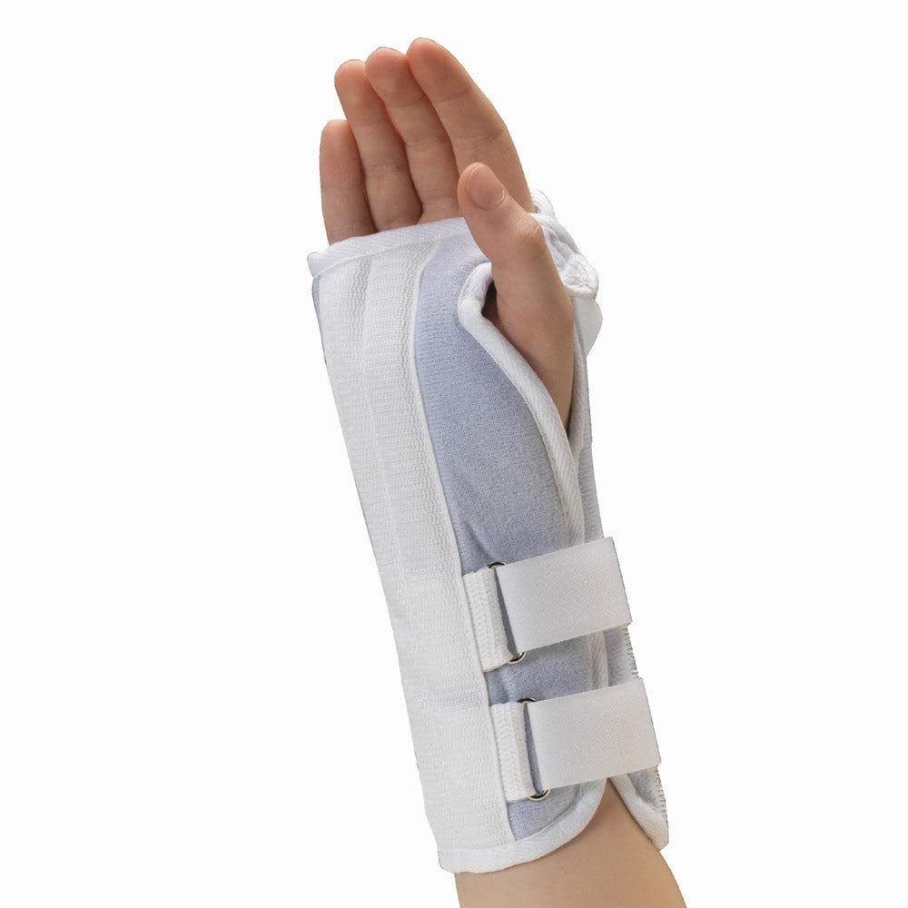 OTC Kidsline Wrist Splint Soft Foam Adjustable Support, White (Left ...
