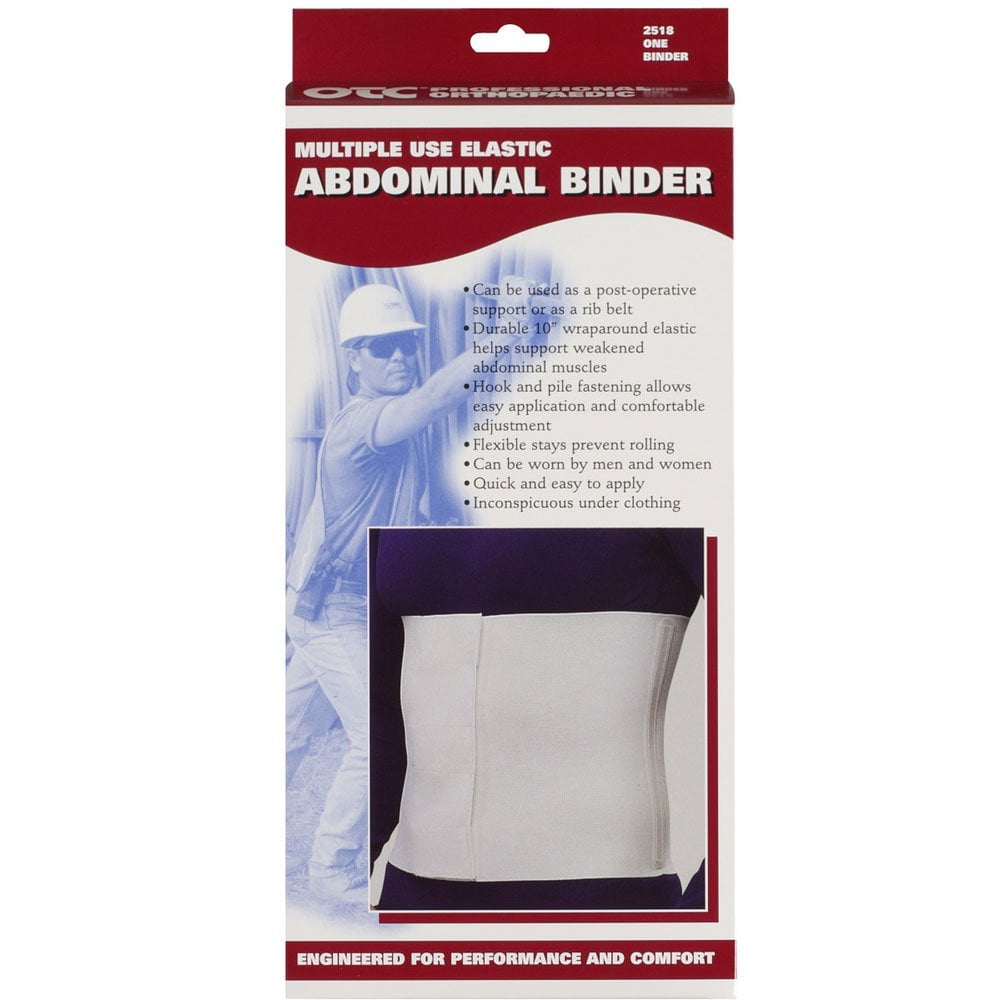 OTC Multiple Use Abdominal Binder - 10 inch, White, X-Large HSA/FSA ...