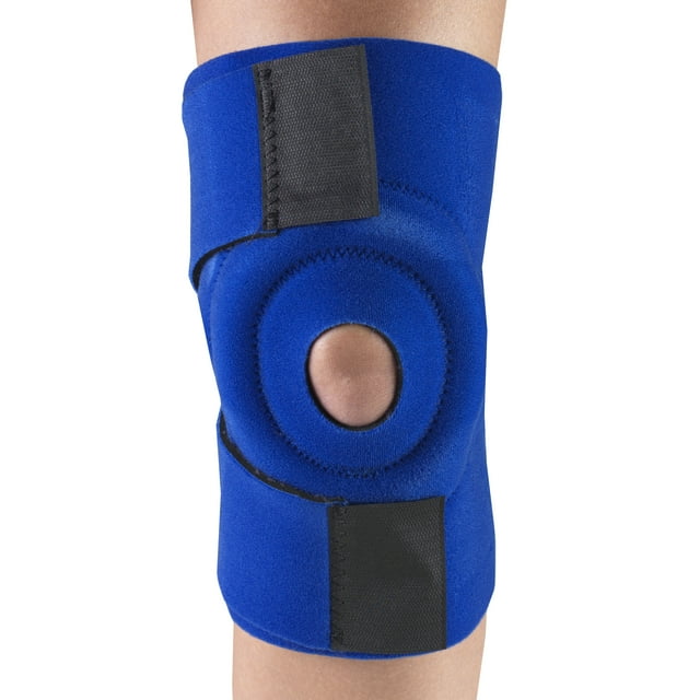 OTC Neoprene Knee Wrap with Encircling Stabilizer Pad, Blue, Adjustable ...