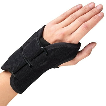 OTC 8" Wrist Splint, Left Hand, Black, Large - Walmart.com