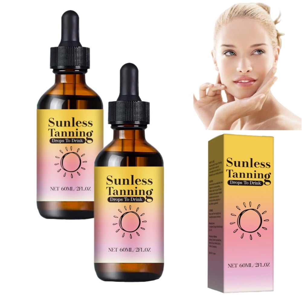 OTEMRCLOC Breezy Chic Drinkable Tanning Drops Vegan Formula 2pc ...