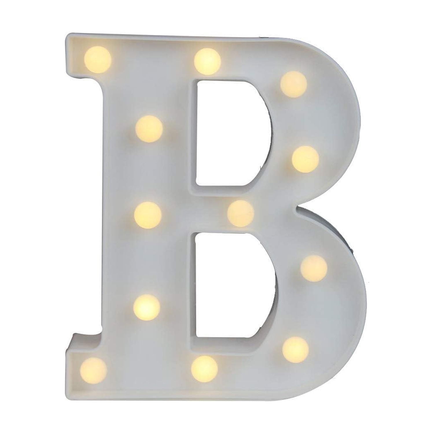 OTEMRCLOC Light up Letter LED Alphabet Number Symbol Plastic Battery ...