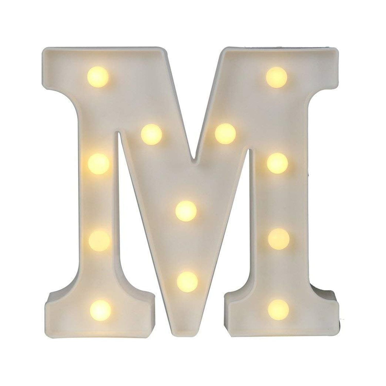 OTEMRCLOC Light up Letter LED Alphabet Number Symbol Plastic Battery ...