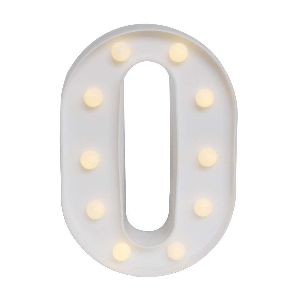 OTEMRCLOC Light up Letter LED Alphabet Number Symbol Plastic Battery ...