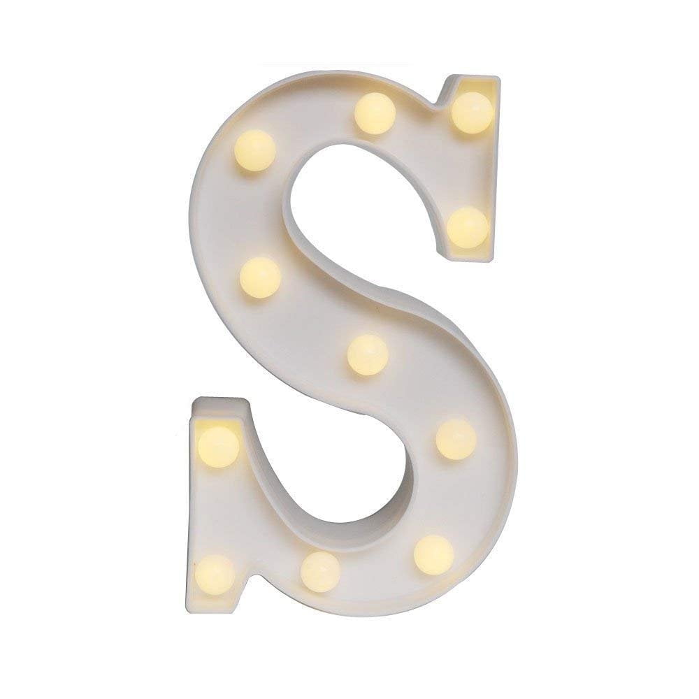 OTEMRCLOC Light up Letter LED Alphabet Number Symbol Plastic Battery ...