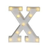 OTEMRCLOC Light up Letter LED Alphabet Number Symbol Plastic Battery ...