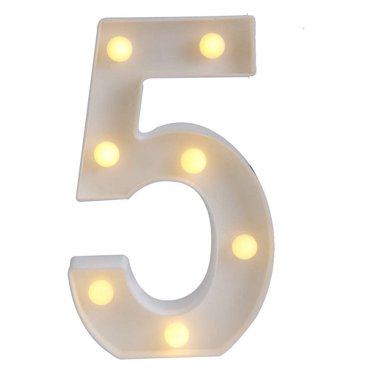 Led Light Up Number, Light Up Number Sign for Night Light Wedding ...