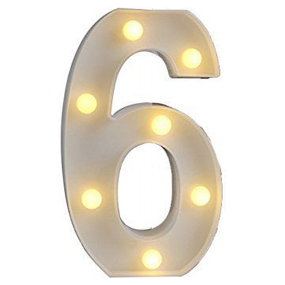 OTEMRCLOC Light up Letter LED Alphabet Number Symbol Plastic Battery ...