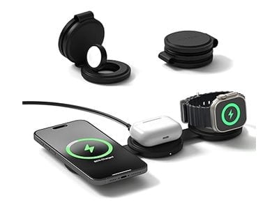 Satechi OntheGo 3 in 1 Wireless Charger, Qi2 Portable Charger with 15W ...