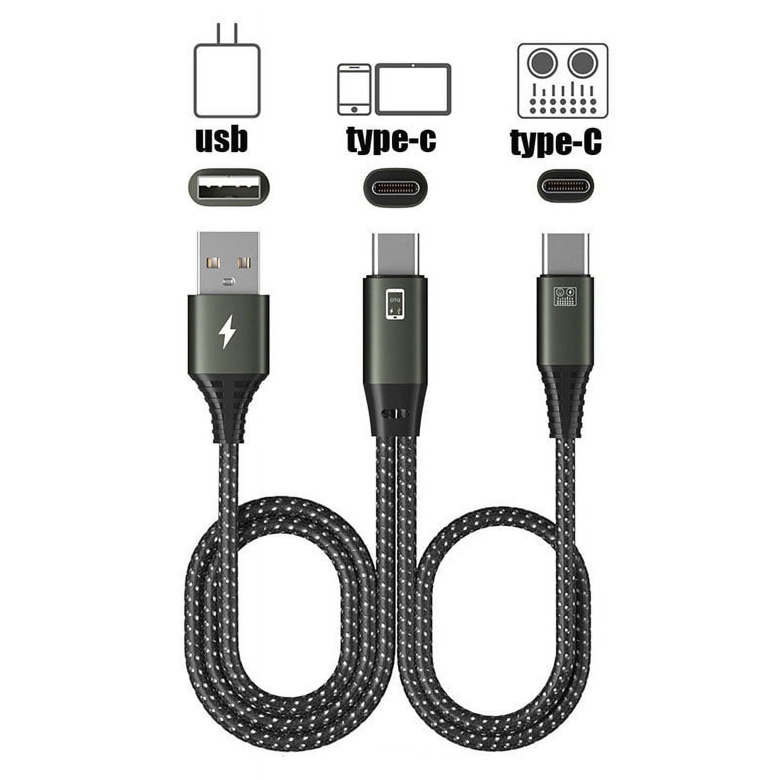OTG Adapter Cable Data Charging Cord Type-C Audio Converter Cable for ...