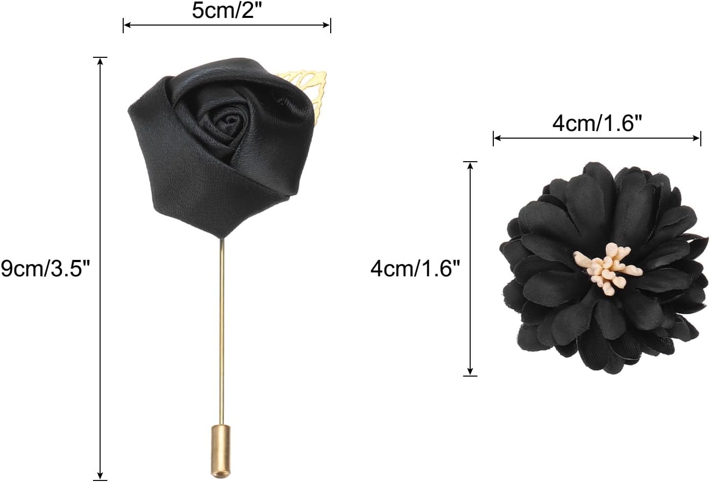 OTGFRF-12Set Groom Boutonnieres Rose Boutonnieres Pins Buttonholes ...