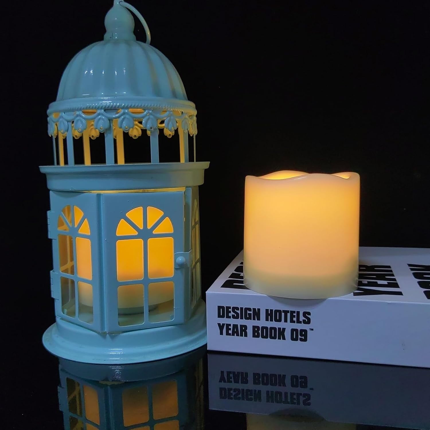 OTGFRF-2 Pack 3’’ Outdoor Battery Operated Flameless Candles with Timer ...