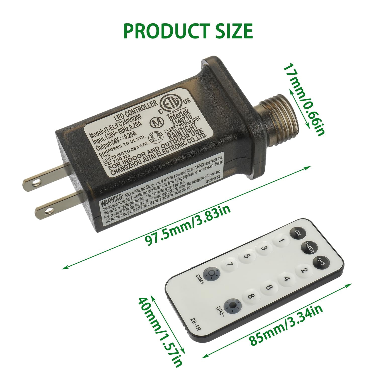 OTGFRF-24V 6W 8 Mode LED Controller with Memory Function and IR Remote ...