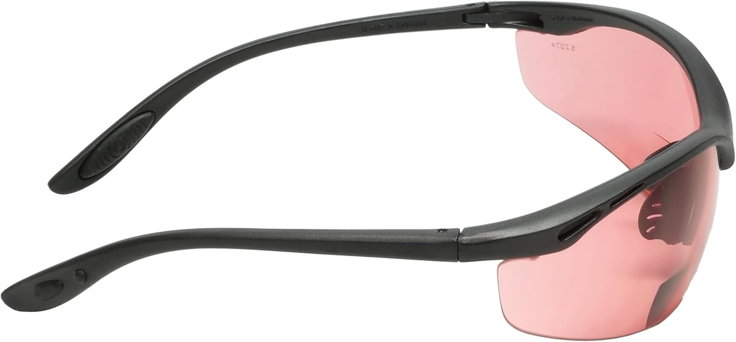 OTGFRF-91348 Pink FL-41 Tinted BiFocal Safety Glasses +3.00 Fluorescent ...