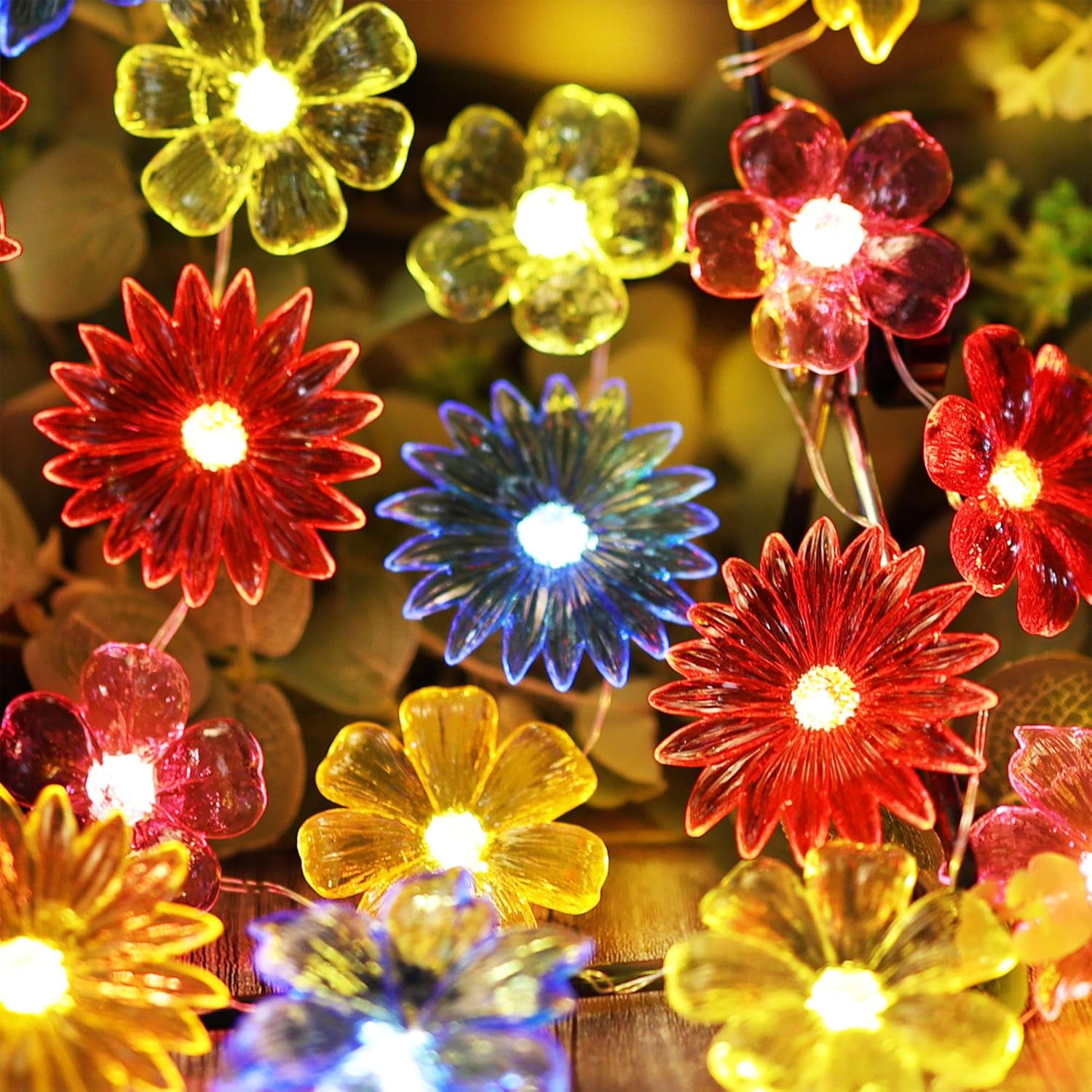 OTGFRF-Fairy Lights Decorative Flower Lamp -Waterproof Battery Operated ...
