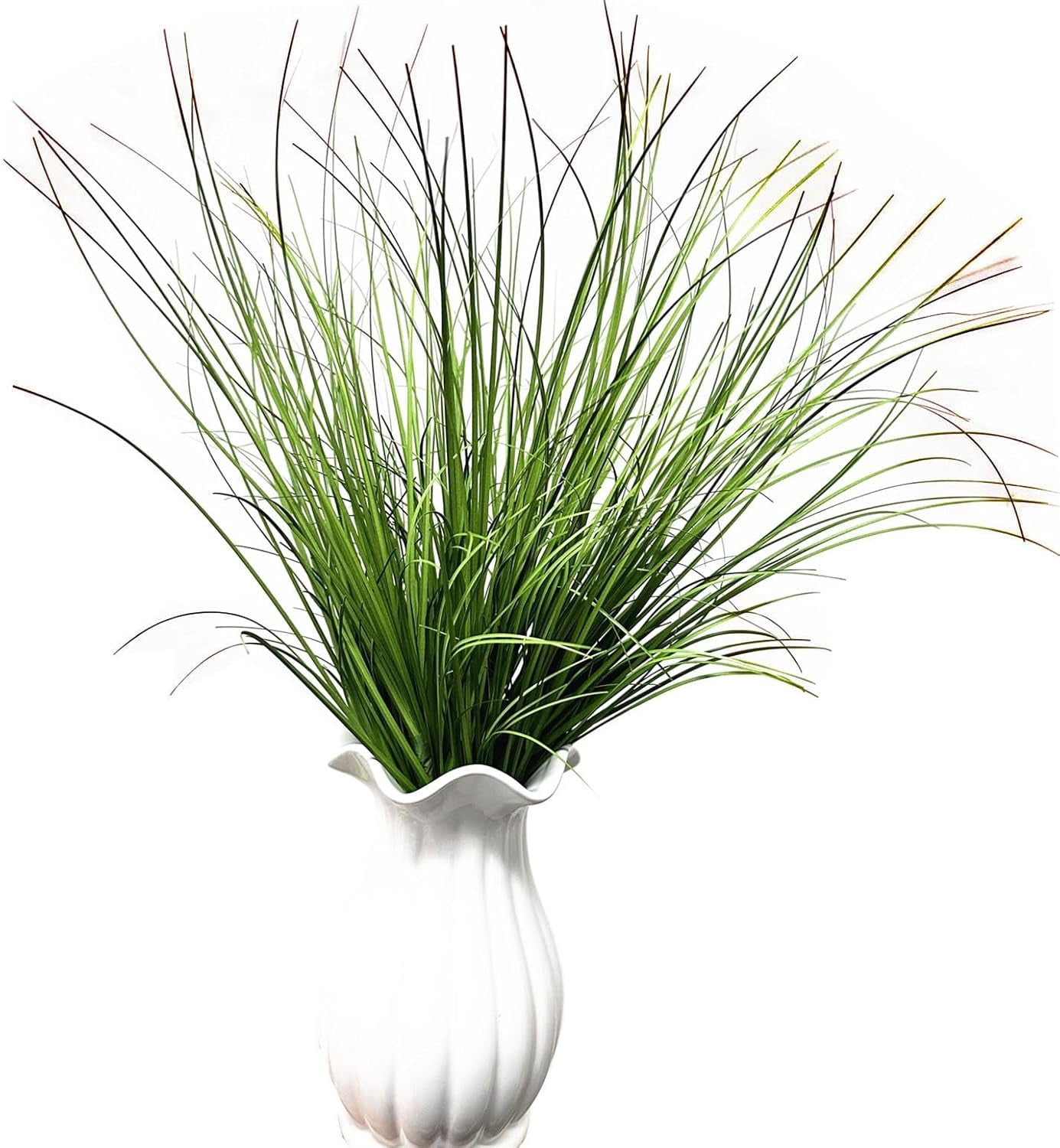 OTGFRF-Fake Wheat Grass Plants Artificial Onion Greenery Faux Shrubs ...