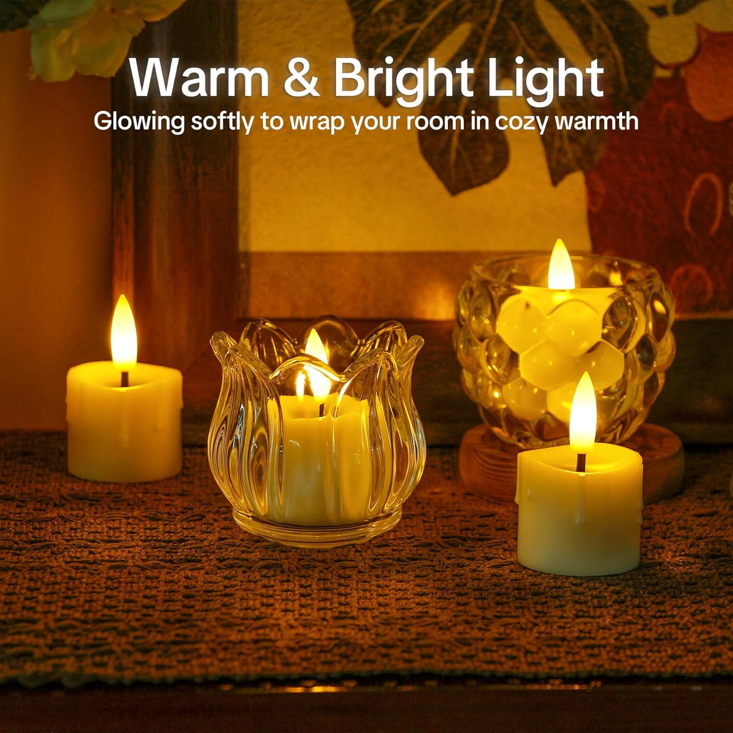 OTGFRF-Flameless LED Remote & Timer 1.6" x2.5" Plastic Tea Light ...