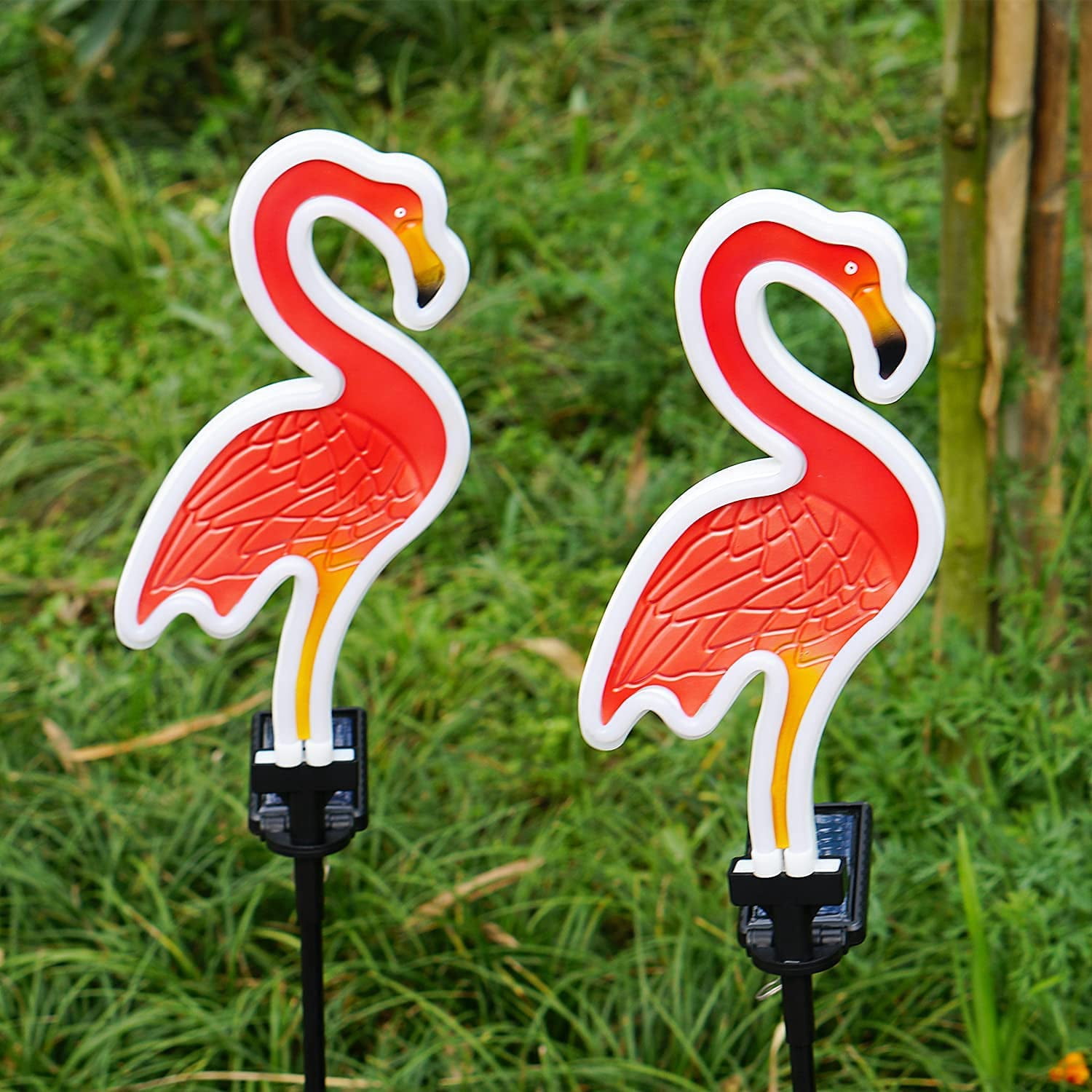 OTGFRF-Flamingo Solar Stake Lights Outdoor,Waterproof Solar Neon Lights ...