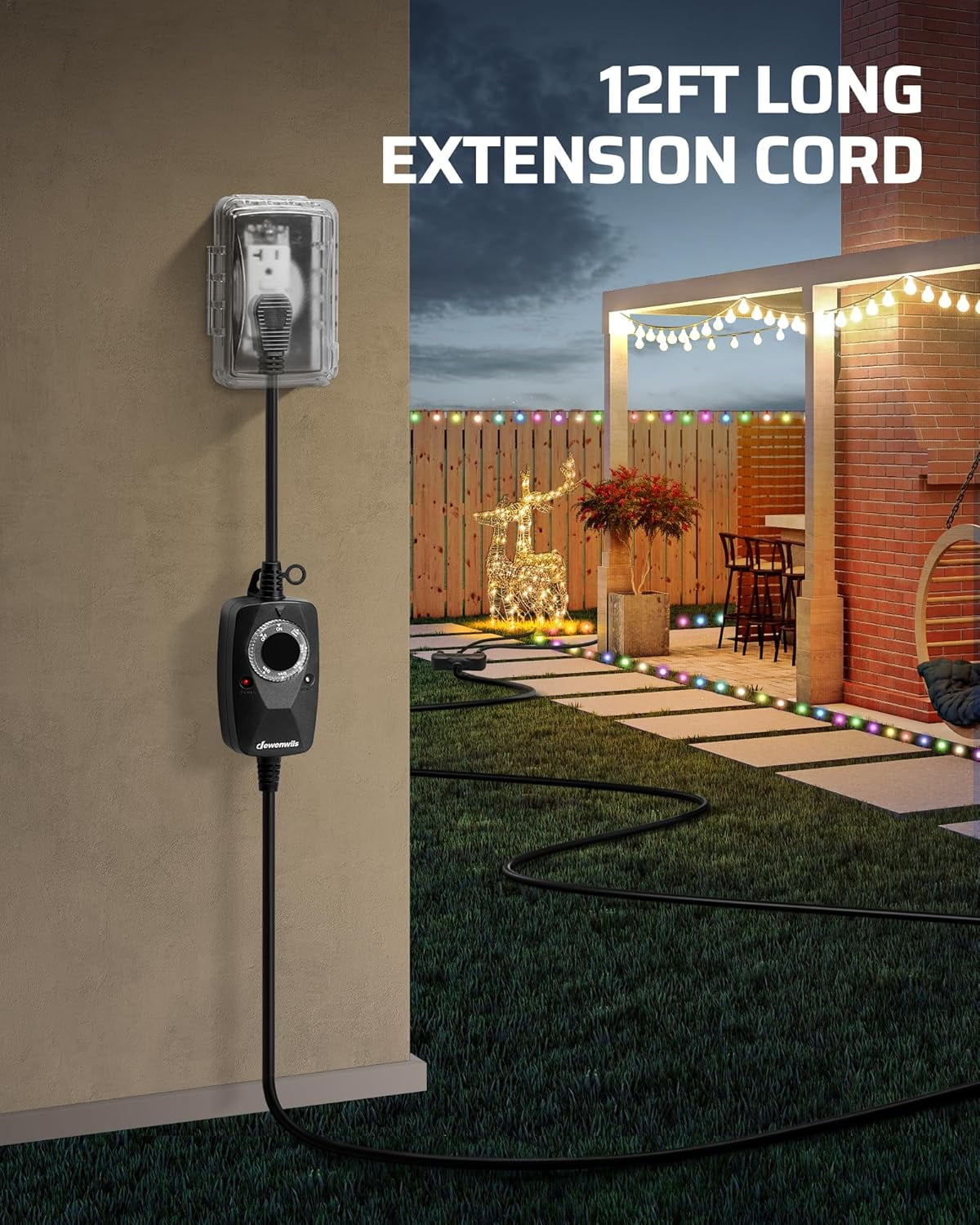 Plug With Photo Cell String Lights