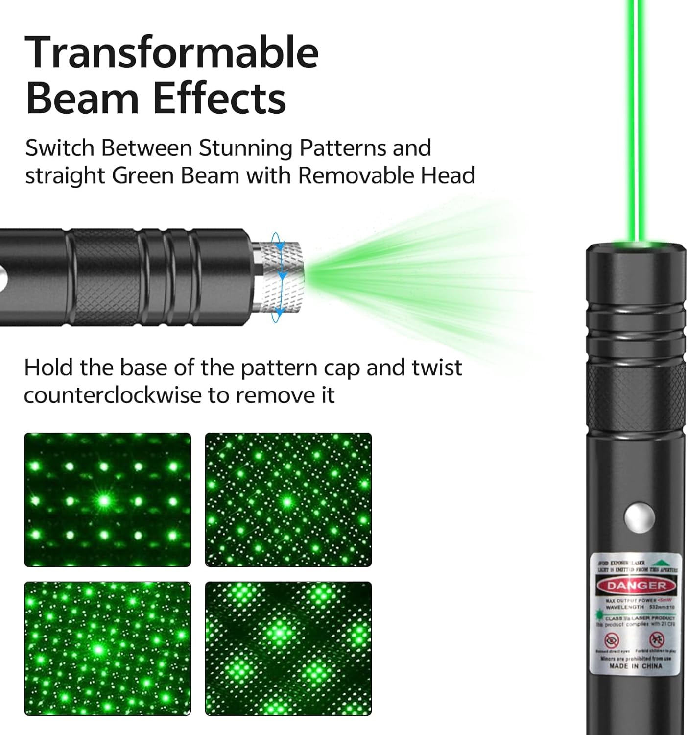OTGFRF-[Professional] Rechargeable Green Line Light Flashlight Long ...