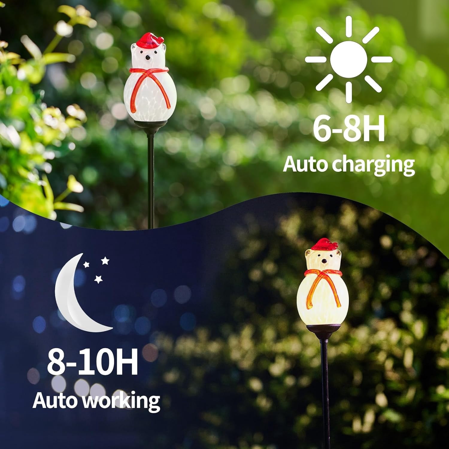 OTGFRF-Solar Powered Garden Stake Lights Outdoor, Cute Animal Outdoor ...