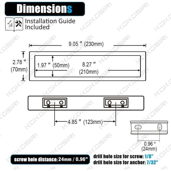 OTGFRF-Towel Ring Chrome Hand Towel Bar Rack 9-Inch Kitchen Holder ...