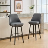 OTHNIEL Bar Stools - Adjustable Chenille Swivel Barstool - Walmart.com