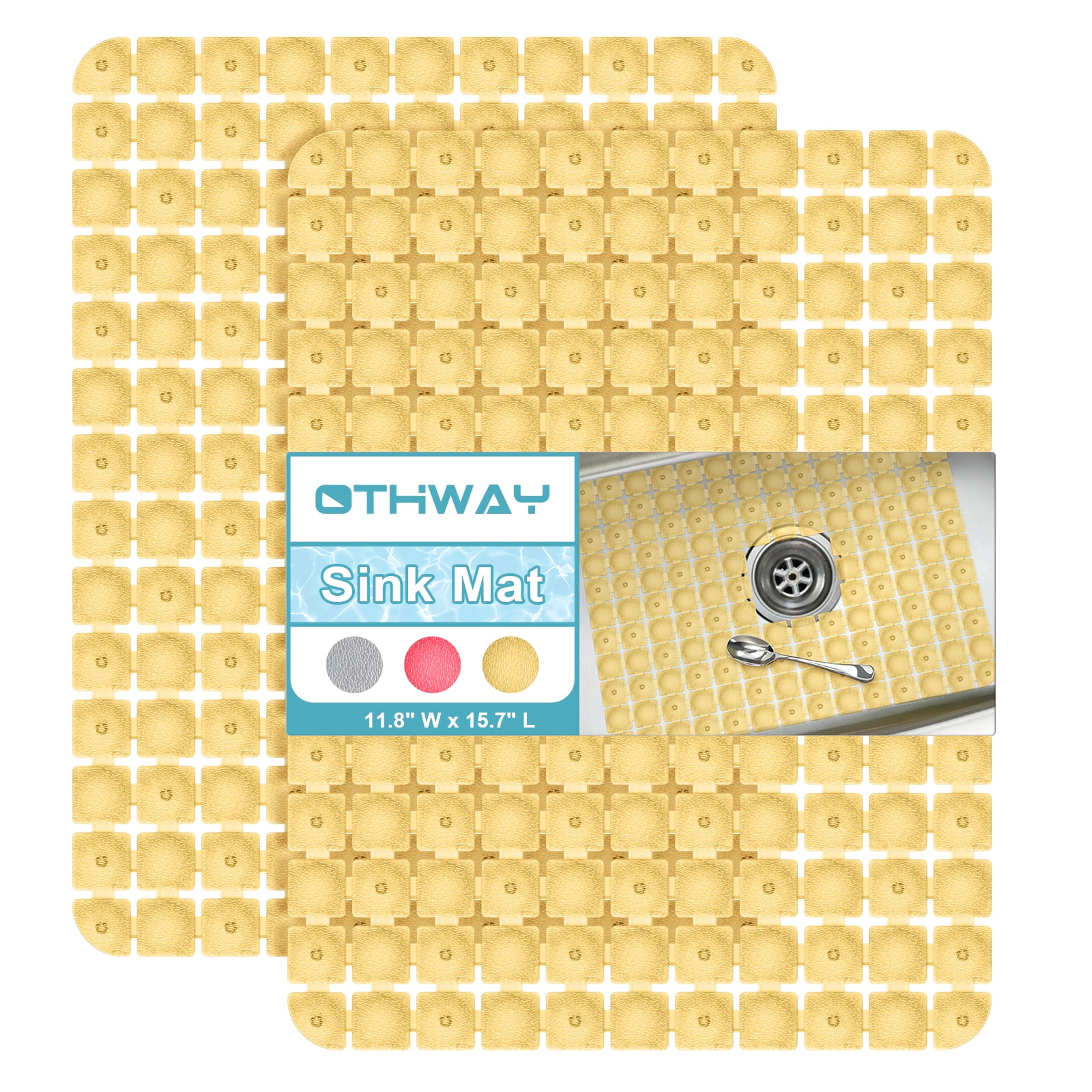 OTHWAY, Sink Mats, 15.7"x11.8", Protective Kitchen Sink Pad - Walmart.com