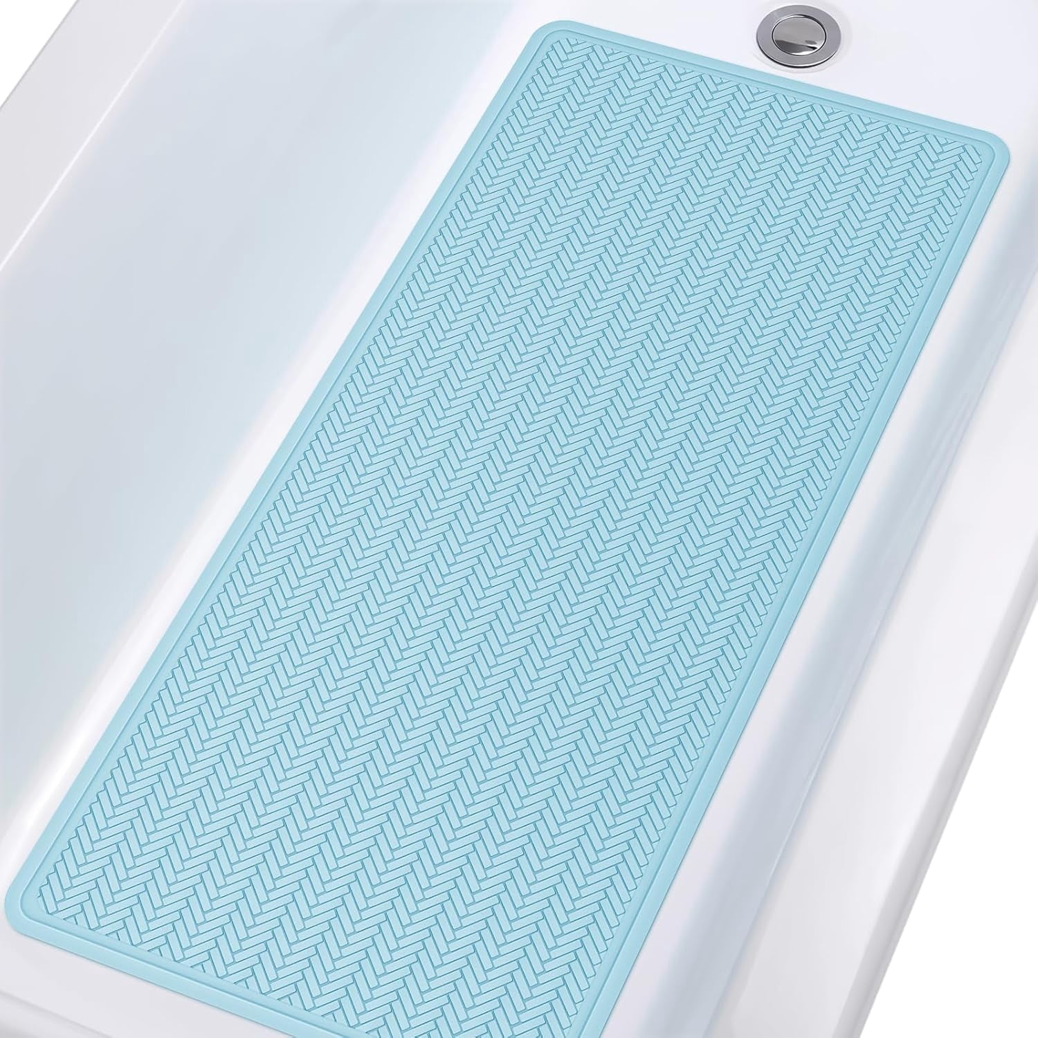 OTHWAY Extra Large Non-Slip Bath Mat with Strong Suction Cups, 36" x 17 ...