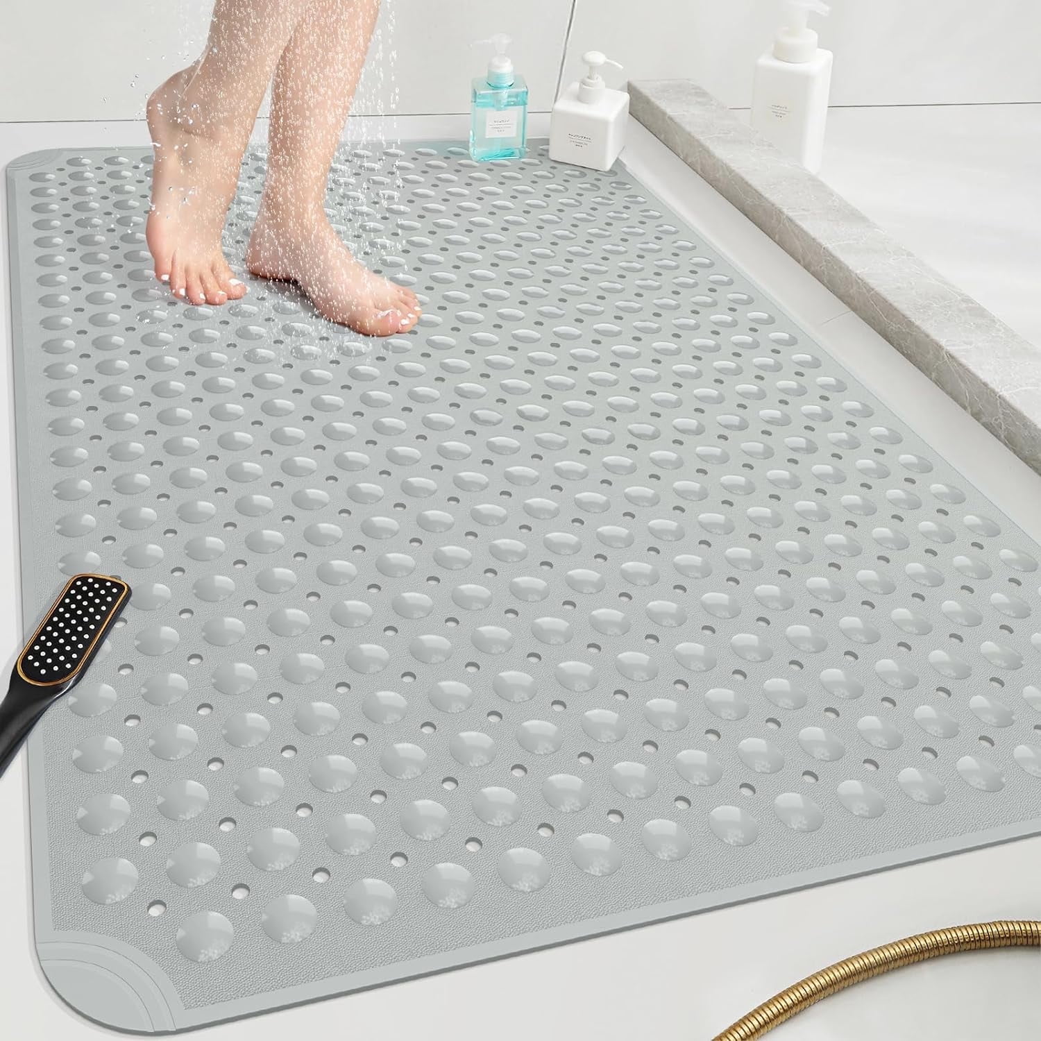 Free Shipping! OTHWAY Extra Large Shower Mat 47x32, TPE Non Slip Shower ...