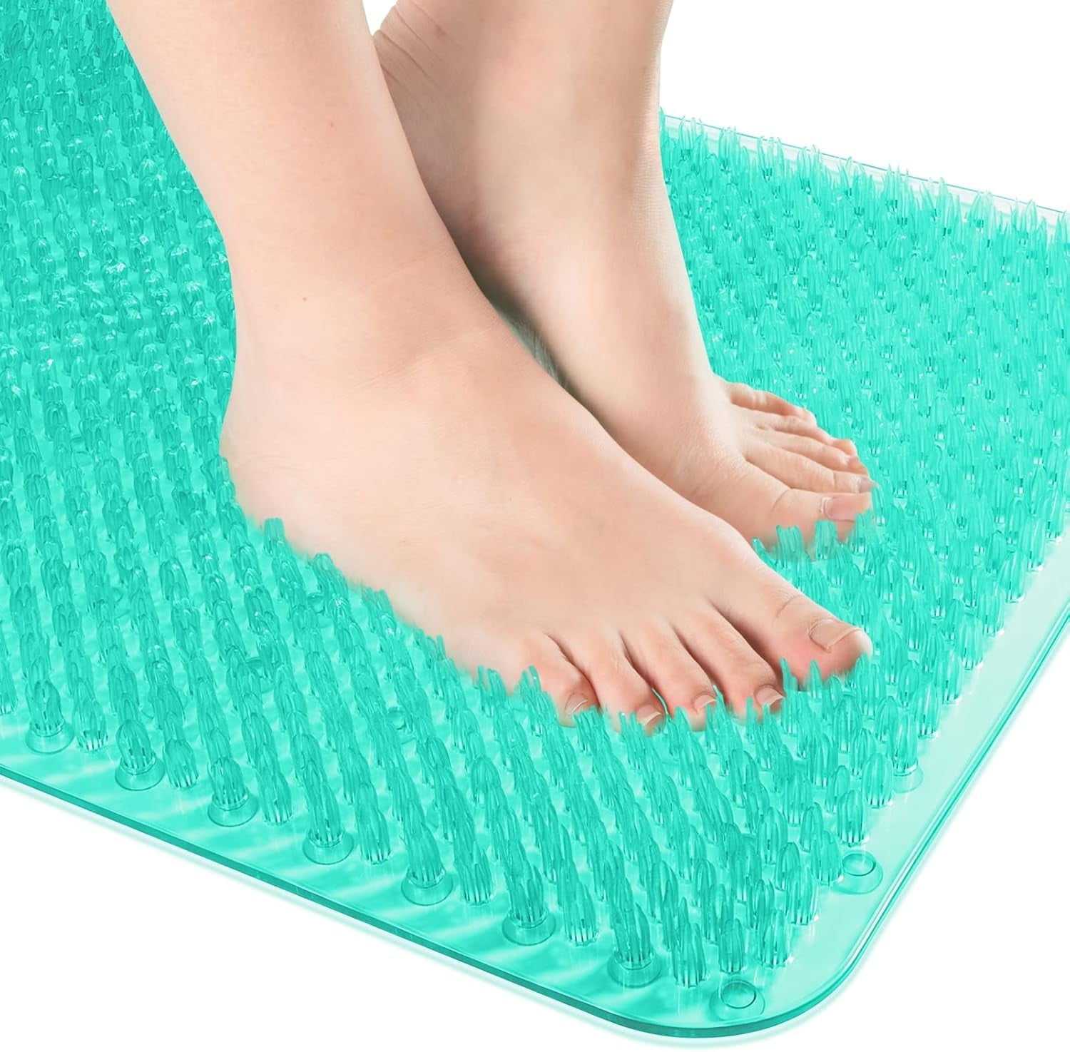 OTHWAY Non Slip Grassy Bathtub Mat :25.6x13.4 inches Spa Foot Massage ...