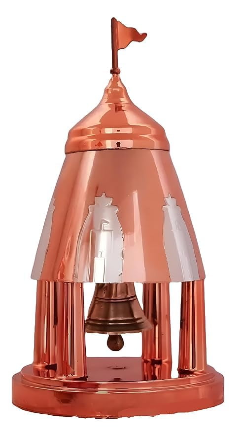 OTIPORTER Automatic Pooja small Temple Bell with stand Electric Temple ...