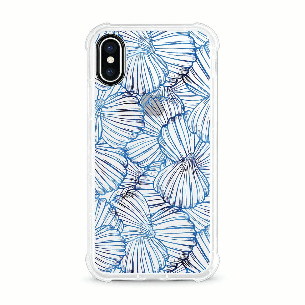 OTM Essentials iPhone X Clear Rugged Edge Phone Case, Shell Party ...