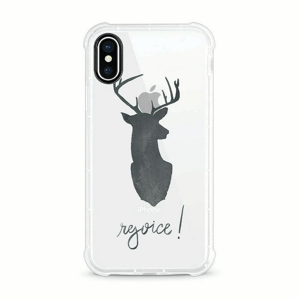 OTM Essentials iPhone X Clear Rugged Edge Phone Case, Stag - Walmart ...