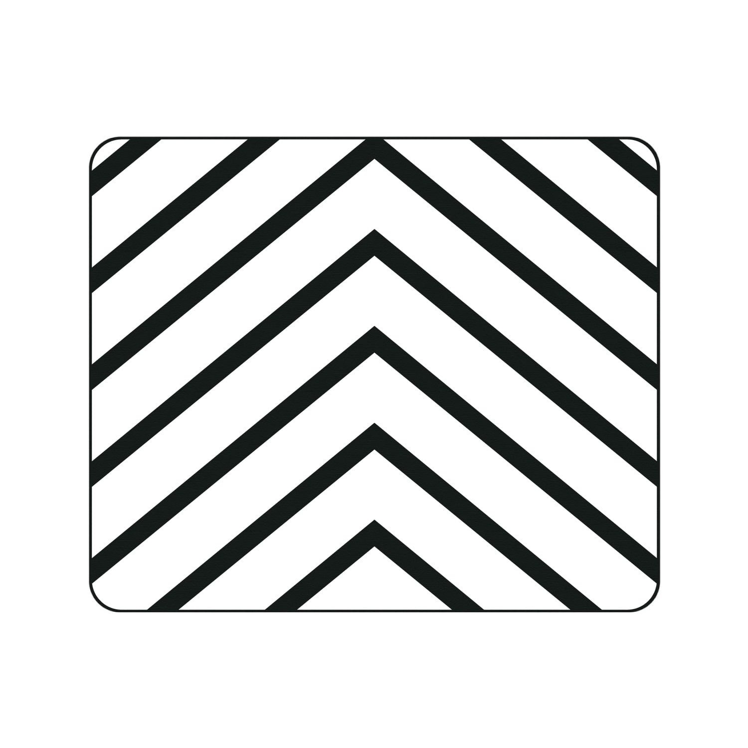 OTM Prints Black Mouse Pad, Arrows White - Walmart.com