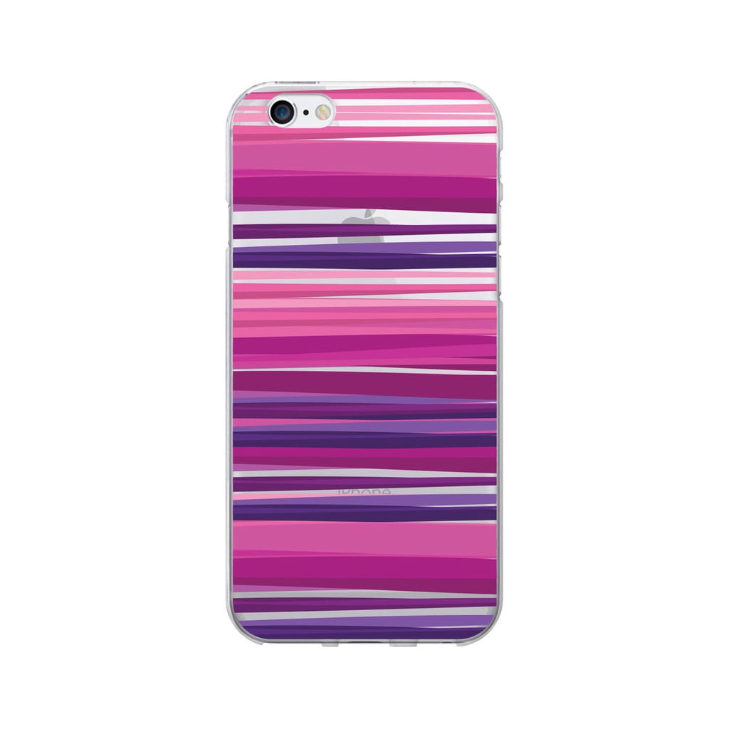 OTM Prints Clear Phone Case, Purple Stripes - iPhone 6/6s/7/7s ...
