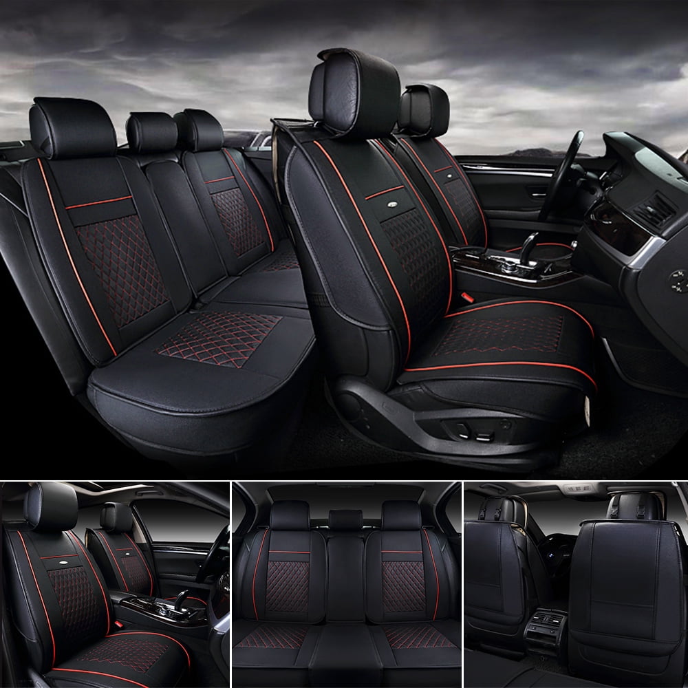 OTOEZ Car Seat Cover Full set Waterproof Leather Cushion Protector ...