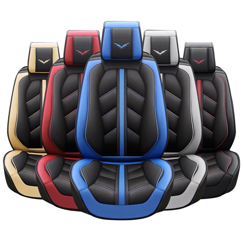 OTOEZ Luxury Auto Seat Cover Leather Front Full Set Car Seat Covers ...