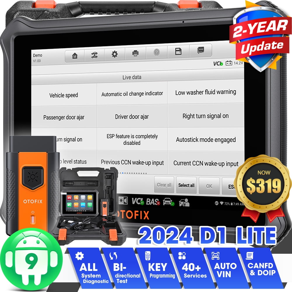 OTOFIX D1 Lite OBD2 Scanner Car Diagnostics Scan Tool Bi-Directional ...