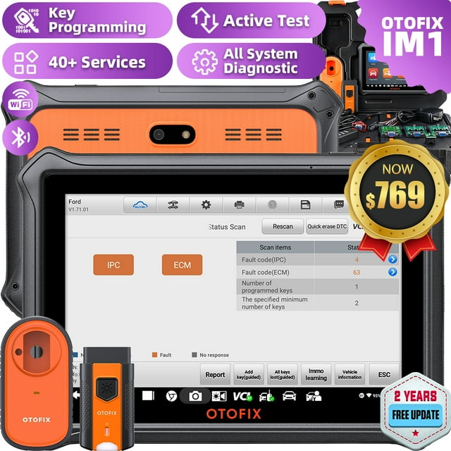OTOFIX IM1 Automotive Diagnostic Scan Tool IMMO Key FOB Programming ...