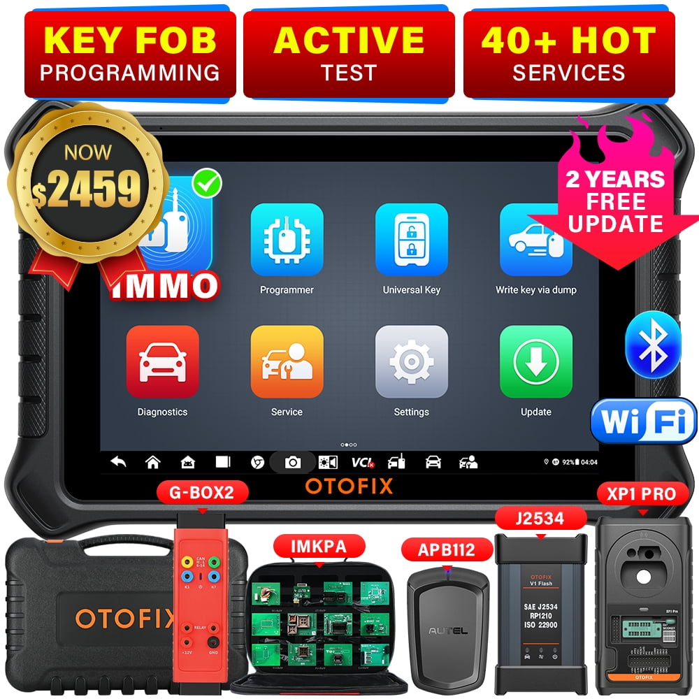 OTOFIX IM2 Car Diagnostic Scan Tool Locksmith-level Key Tool 40 ...