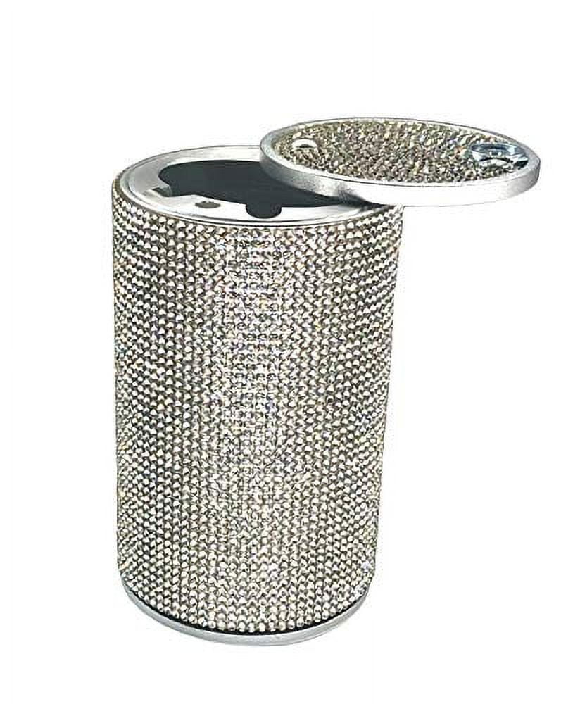 OTOLIMAN Aluminum Crystal Diamond Cigarette Smokeless Car Ashtray Cup ...