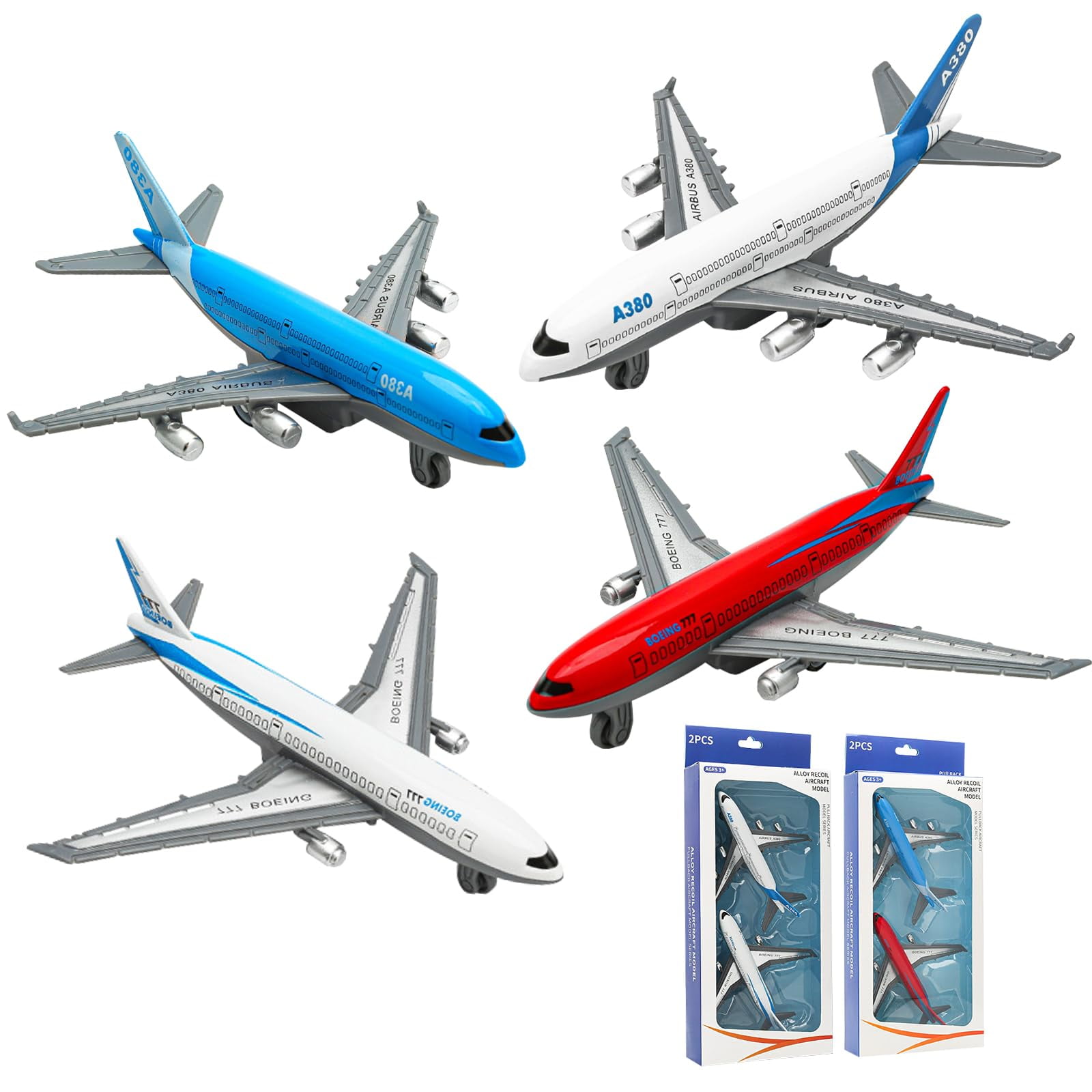 OTONOPI Toy Airplane Die-cast YPF5 Metal Model Plane Pull Back Aircraft ...
