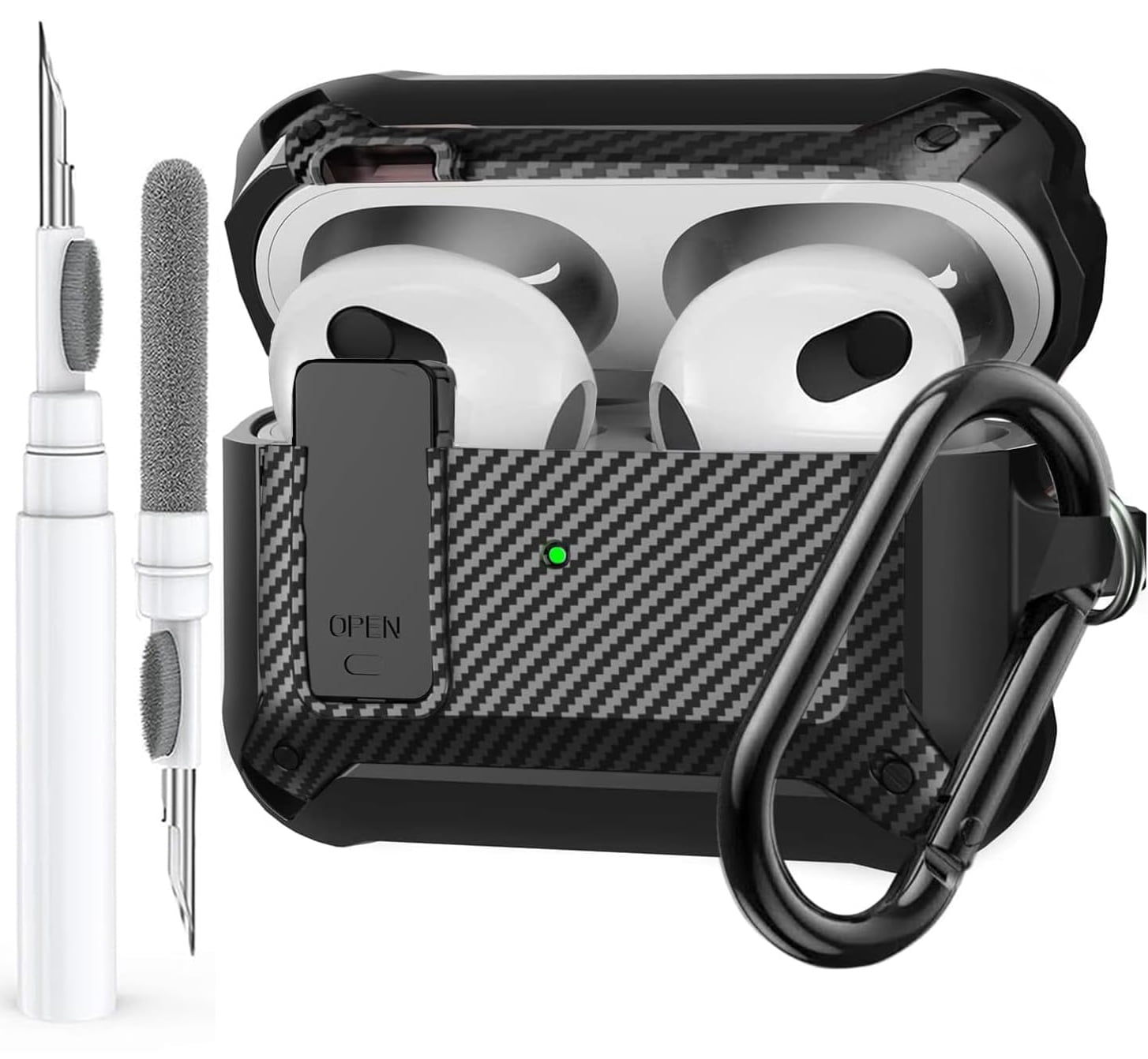 Airpods 3rd Generation Case with Lock & Cleaning Kit, OTOPO Rugged ...