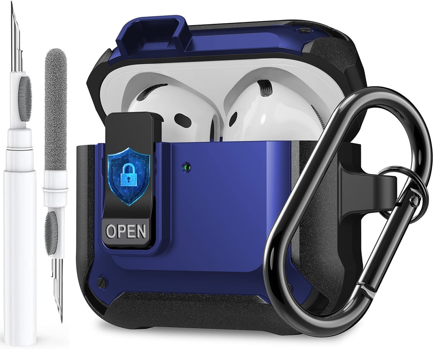 OTOPO for Airpods 4 Case Cover with Lock Clip, Rugged Apple Airpods 4th ...