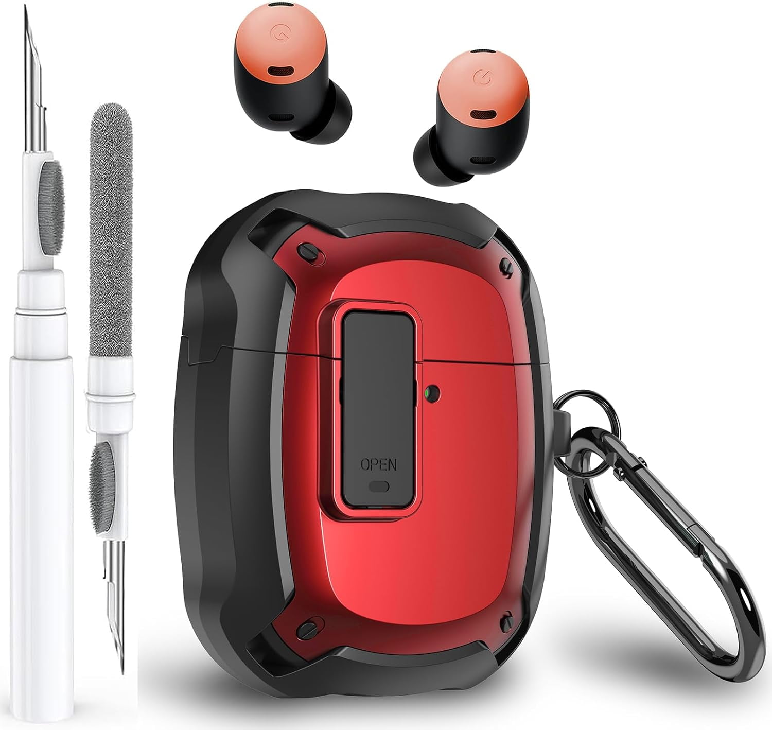 OTOPO for Google Pixel Buds Pro/Pro 2 Case Cover with Lock Clip ...