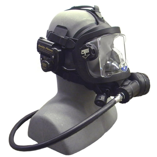 OTS Guardian Full Face Mask with Communications Package - Black/Black ...