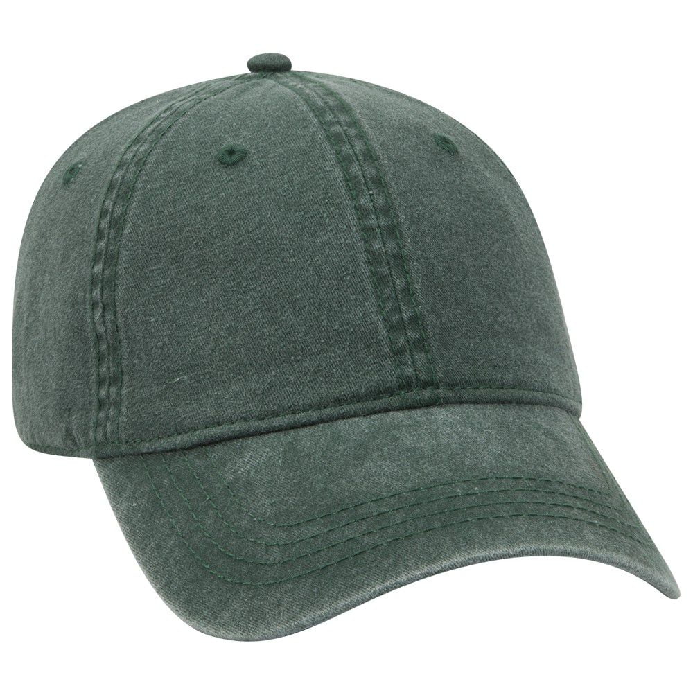 OTTO 6 Panel Low Profile Garment Washed Pigment Dyed Baseball Cap - Dk ...