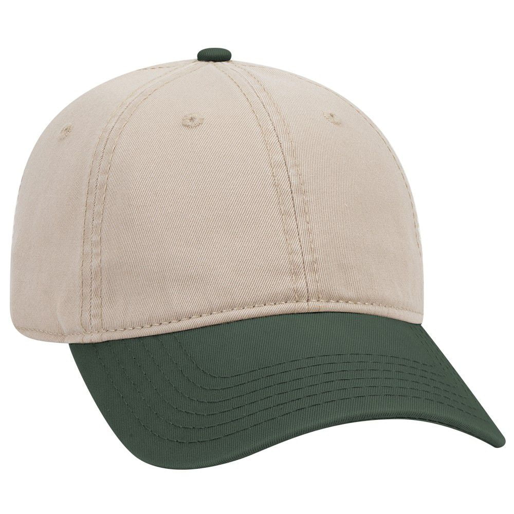 OTTO 6 Panel Low Profile Garment Washed Superior Cotton Twill - Dk.Grn ...